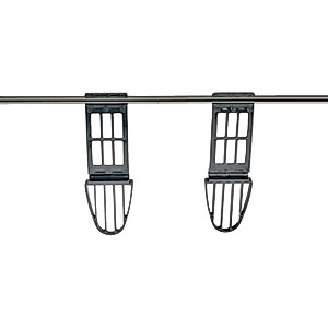 Household Essentials Multi Tier Stainless Steel Laundry Drying Rack with T Bar and Two Side Wings, Silver