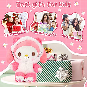 Datigur 10 Inch Cartoon Plush Toys, Cute Melody Stuffed Animal Pillow Doll Soft Cartoon Room Decor Anime Plush Figure Toy Perfect Birthday Party Favor Gifts for Girls Children Fans