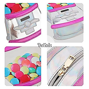 ENJOININ Gumball Machine Shaped Handbag for Women Novelty Crossbody Bag Cute Cartoon Girls' Shoulder Bag
