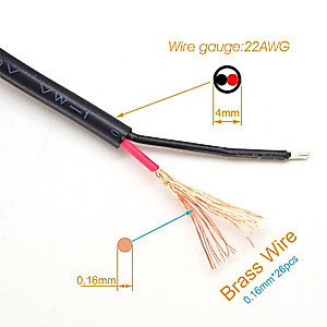 KSOPUERT 2Pcs USB A Female Plug to Bare Wire Open End Cable 3.3Ft(100cm) 5V 2.1A 2 & 4 cores Power and Data Transmission Pigtail Repair Tin on The Tail Cable Cord DIY Black