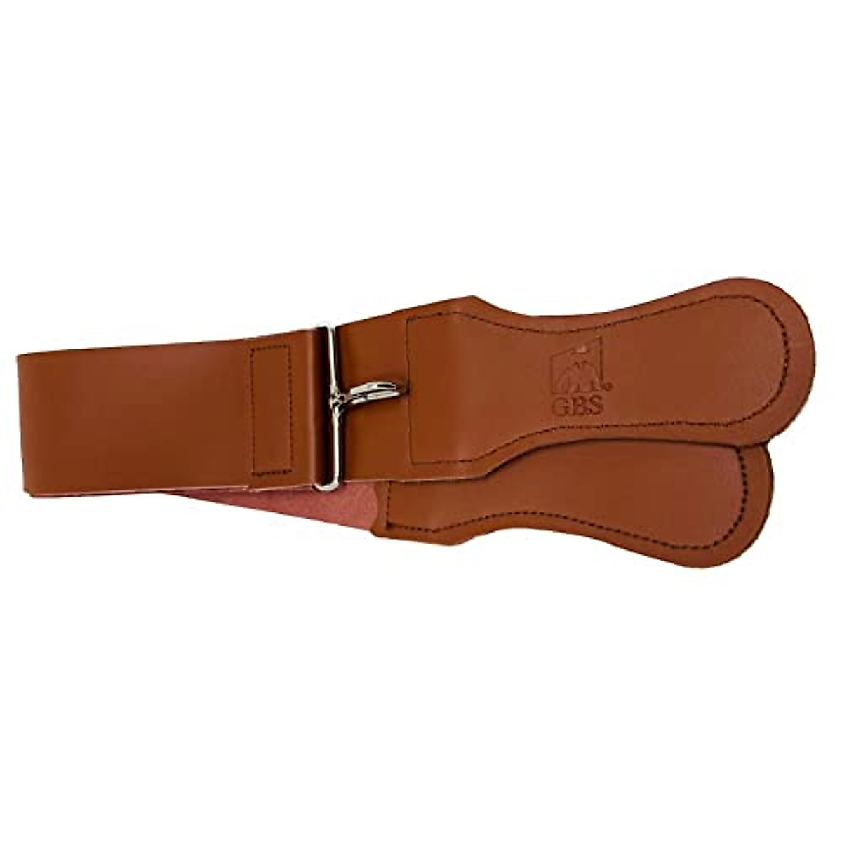 G.B.S Straight Razor Leather Strop Sharpening Strap 2.5" X 23.5" Grain Cowhide- Dual Straps Swivel for Sharpening Razor, Knifes & Kitchen Cutlery Clip, Keeps Your Blade Sharp