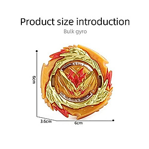 Spinning Top Toys - Bey Burst Starter Gold B-190 Dynamite Belial. Nx. Vn -3 Booster Battling Toys Gaming Tops Gyro Brust Toy (B-190)