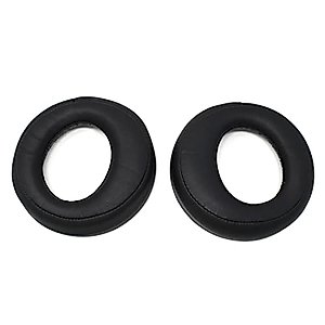 Zotech Leather Replacement Ear Pads Memory Foam Pads for Sony PS4, PS3, PSV Gold Wireless Headphones (Black)