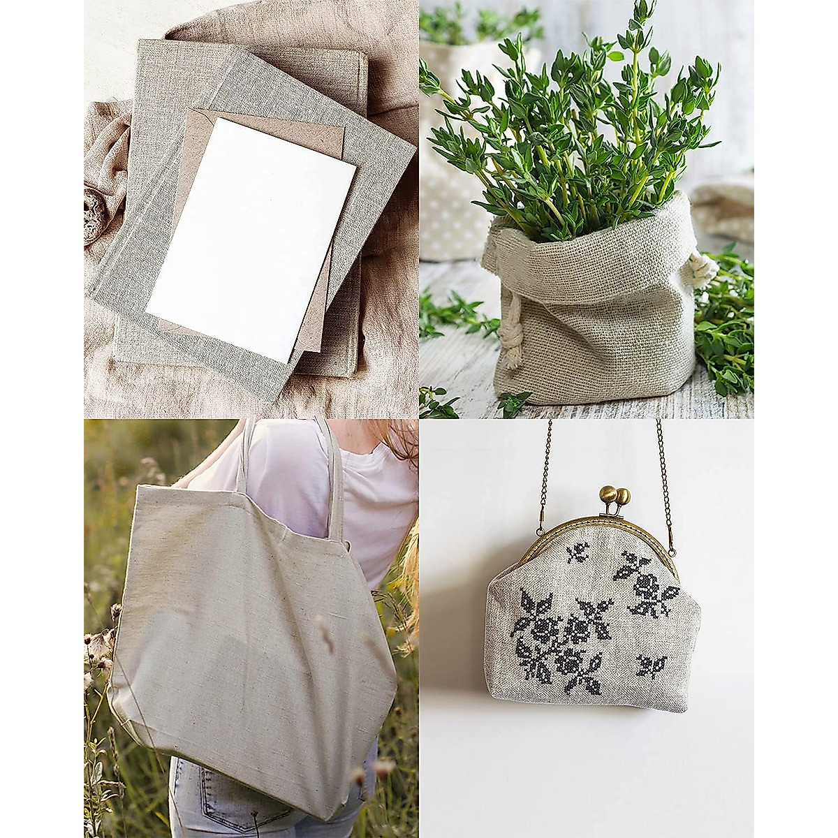 Pottery Burlap Canvas Fabric Canvas Fabric by The Yard 5Feet Long Cotton Muslin Fabric Potters Clay Artists Sewing Material Pottery Table Cloth Table Runners Decor Weed Barrier Plant Cover Tree Wrap