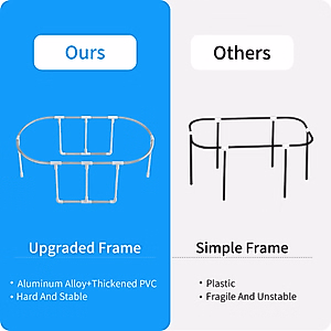 LERGNA Portable Bathtub,Foldable Freestanding Bathtub,Japanese Soaking Tub,Shower Stall Bathtub,Bathroom Folding SPA Tub For Adults,Boys And Girls,Outdoor/Indoor Hot Ice Bath,47 Inch,Blue,PVC+Al Alloy