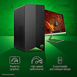 2022 Newest HP Pavilion Gaming Desktop, AMD 6-Core Ryzen 5 5600G Processor(Beat i7-10700K), AMD Radeon RX 5500, 16GB RAM, 256GB NVMe SSD, Win 11 Home + HDMI Cable (AMD RX5500 | 16GB | 256GB)