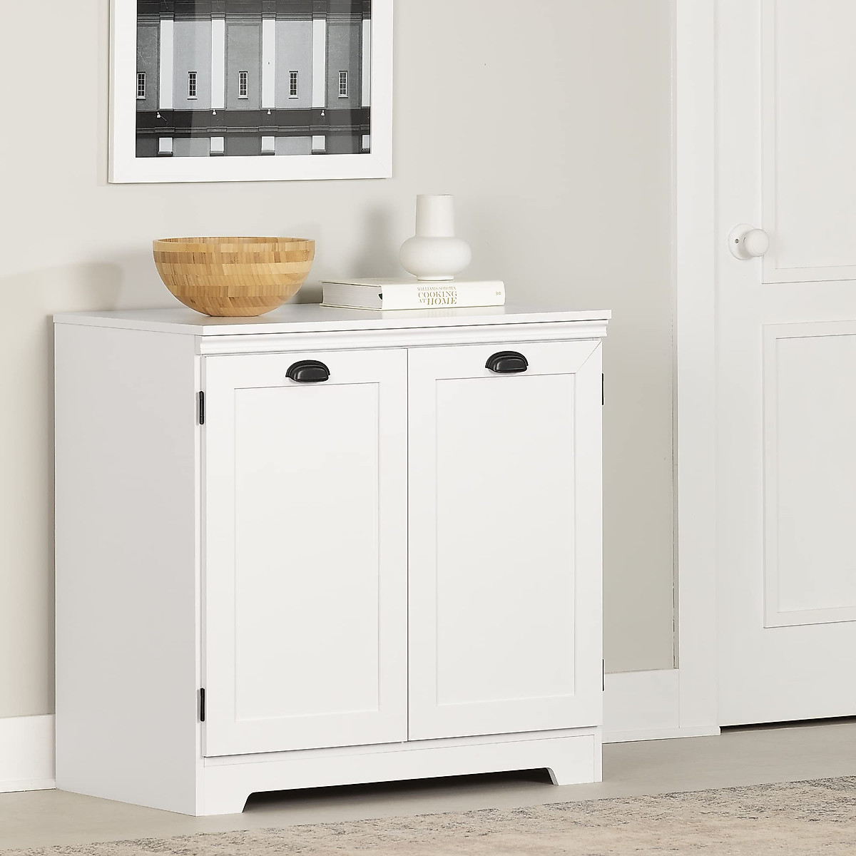 South Shore Harma 2-Door Storage Cabinet, Pure White