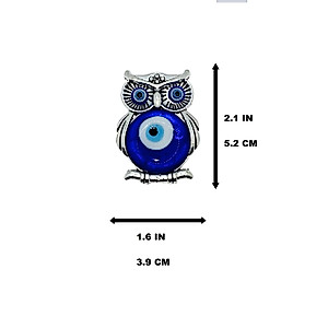 LUCKBOOSTIUM Decorative Magnets for Refrigerator, Cabinet Locker, Whiteboard - Metal Alloy Charms Collection - Office and Home Decor - Accessories for Good Sign & Charm (Owl)