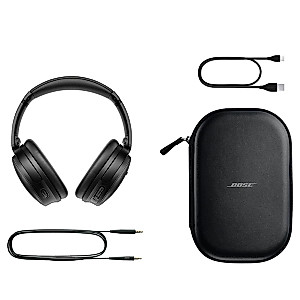 Bose QuietComfort Wireless Noise Cancelling Headphones, Bluetooth Over Ear Headphones with Up to 24 Hours of Battery Life Bundled with Green Extreme Wireless Portable Charger (Black)