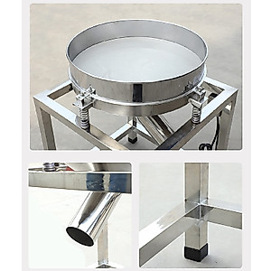 Taishi Commercial Automatic Electric Sifter Shaker Machine,Vibrating Flour Sifter with 19.6" 80 Mesh Sieve Screen for Baking Powder Grain Particles Food Industrial Processing, 110V