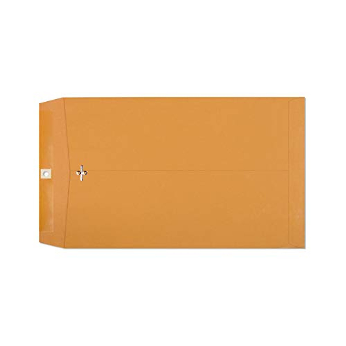 EnDoc 10 x 15 Clasp Envelopes - 100 Pack Brown Kraft Catalog Mailing Gummed Seal Envelope - 28lb Heavyweight 10x15 Inches Manila Envelopes for Home, Office, Business, Legal or School