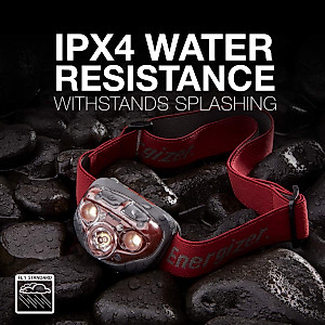 Energizer LED Headlamp Pro315, Rugged IPX4 Water Resistant Head Light for Camping, Outdoors, Power Outage Emergency (Batteries Included)