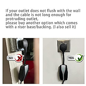 PHEOKER Tesla Mobile Charger Wall Mount Cable Organizer Bracket with UMC Holder fit Tesla Gen 2 Mobile Connector Charging Cable Cord Model 3 Y X S