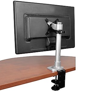 StarTech.com Monitor Desk Mount - Adjustable - Supports Monitors Up to 30" (30.9lb/14kg) - Premium Single Screen VESA Monitor Mount - Desk & Grommet Clamp -Silver (ARMPIVOT)