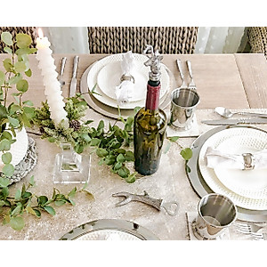 Arthur Court Designs Aluminum Deer Antler Elk Bottle Opener - Rustic Forged Stainless Steel Head 7 inch Long