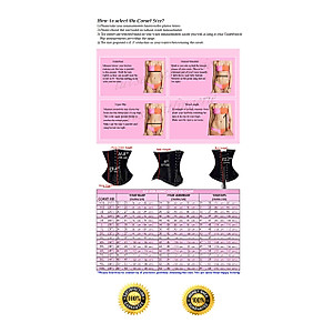 luvsecretlingerie Heavy Duty 26 Double Steel Boned Waist Training Velvet Underbust Tight Shaper Corset #8023-VE