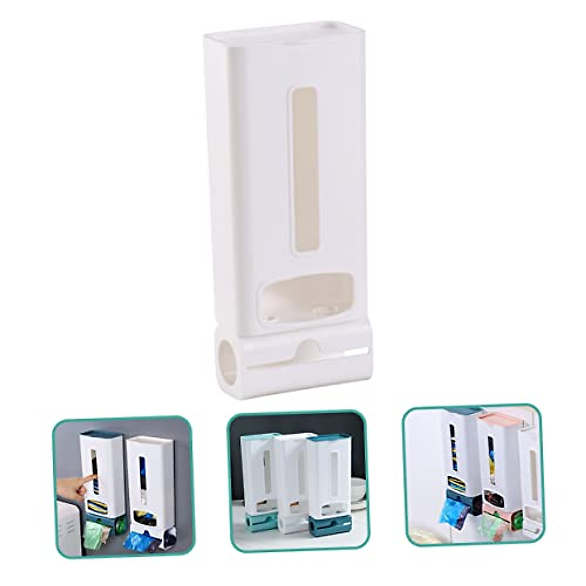 Cabilock 5pcs bag storage box plastic bag organizer grocery bag holder Wall Mount Grocery Bag Dispenser bag dispenser holder storage bag holder hanging garbage dispenser bags extractive