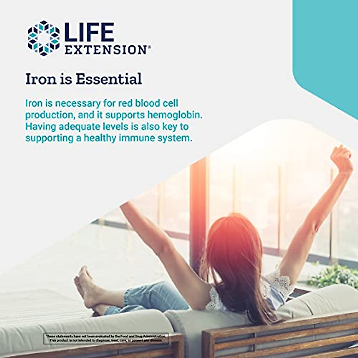 Life Extension Iron Protein Plus – Highly Absorbable Form of Irons Supplement for Red Blood Cell & Protein Production – Once Daily - Gluten-Free, Non-GMO, Vegetarian – 100 Capsules