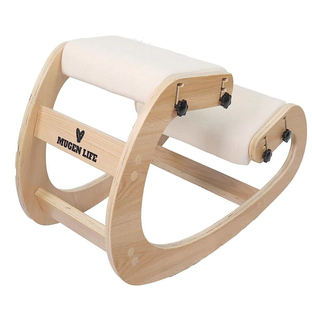 MUGEN LIFE Adjustable Kneeling Chair - Ergonomic Posture Stool with Multiple Adjustments - Office Desk Chair for Back Pain