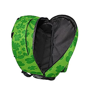 ODAWA St Patricks Day Shamrock Back Pack for School Boys School Backpack for Teens Girls