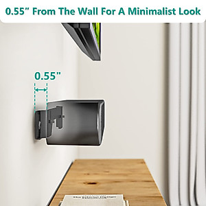 WALI Soundbar Mount for Sonos Ray, Floating Wall Mounting Bracket for Sonos Ray Essential Sound Bar Under TV with Hardware Kit (SON004-B), Black