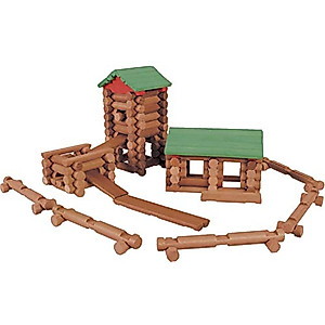LINCOLN LOGS Collector's Edition Village Set - 327 Real Wood Pieces, Ages 3+, Retro Building Toy for Boys/Girls, Creative Construction Game