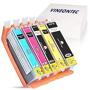 VineonTec Compatible for 280 281 Ink Cartridges, C A K E Maker C A K E Printer Work with PIXMA TS6120 TS6220 TS6320 TS8120 TS8220 TS8320 Printer, (5 Pack)