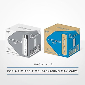 VOSS Premium Still Bottled Natural Water - BPA-Free - High Grade PET - Recyclable Plastic Water Bottles - Pure Drinking Water with Unique & Iconic Bottle Design - 12 Pack