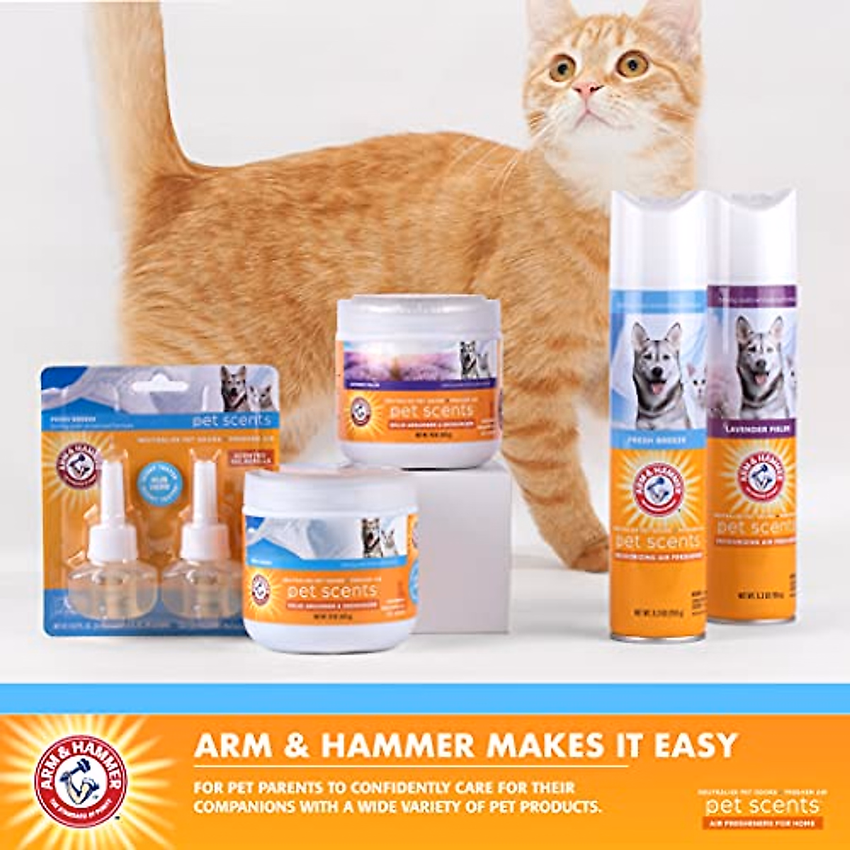Arm & Hammer for Pets Air Care Pet Scents Deodorizing Gel Beads in Fresh Breeze | 12 oz Pet Odor Neutralizing Gel Beads with Baking Soda | Air Freshener Beads for Pet Odor Elimination (FF12689)