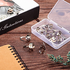 Shappy 12 Pieces Stainless Steel Guitar Finger Picks, Adjustable Metal Finger Thumb Picks for Guitar, Banjo, Large and Medium Sizes, Silver