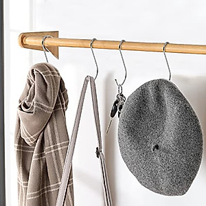 SumDirect 5Pcs 5 7/10 Inch Extra Large S Hooks, Heavy Duty Stainless Steel S Shaped Hooks for Hanging Apparel Kitchenware Utensils Plants Towels Gardening Tools