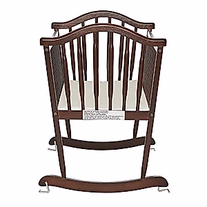 Dream On Me Rocking Cradle, Espresso , 38x22x32.5 Inch (Pack of 1)