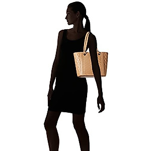 GUESS womens Noelle Small Elite Tote, Beige, One size US