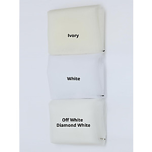 SAMKY Elegant 1T 1 Tier Ribbon Cascade Waterfall Veil - White Elbow Length 28" V197