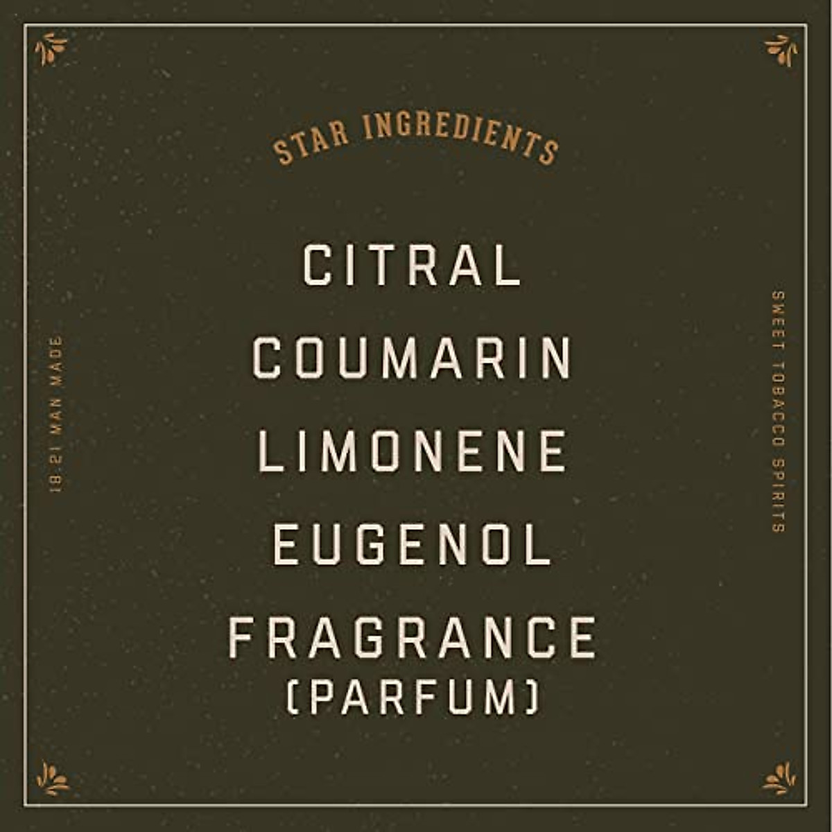 18.21 Man Made Menâ€™s Cologne, Tobacco Vanilla Fragrance - Long-Lasting Eau de Parfum for Men, Sweet Scent with Woodsy Undertones - Eau de Toilette with Masculine Aromatics, 3.4 Fl Oz