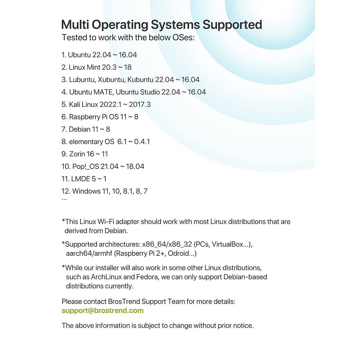 BrosTrend AC1200 WiFi to Ethernet Adapter Wireless Bridge for Printer and 1200Mbps Linux USB WiFi Adapter Dual Band