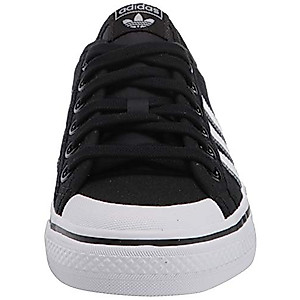 adidas Originals Men's Nizza Sneaker, Core Black/Cloud White/Cloud White, 11 M US