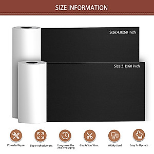 Leather Repair Patch Tape Kit, Self Adhesive Leather Repair for Furniture, Couch, Sofa, Car Seats,Office Chair,Vinyl Repair Kit.3.1inx60in