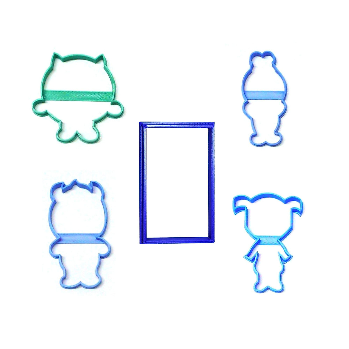 INSPIRED BY MONSTERS INC CARTOON MOVIE THEME CHARACTERS SET OF 5 COOKIE CUTTERS MADE IN USA PR1411