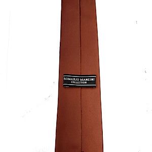 Romario Manzini Solid Cinnamon Color Standard Men's Necktie