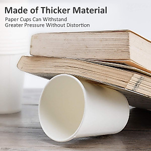 Paper Cups, 150 Pack 8 Oz Paper Cups, White Paper Coffee Cups 8 Oz Disposable White Hot Coffee Paper Cups Paper, 8 Oz Disposable Water Paper Cups Paper Water Cups, Coffee Cups Paper Cups Water Cups
