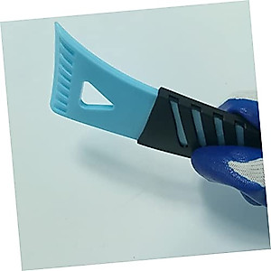 Vaguelly 4 pcs Mini Plastic Spatula Freezer Frost Shovel Yellow car Accessories car Necessities ice Scraper Frost Shovel Cleaning Tool car Forest Scraper ice Snow Handheld Snow Device PVC