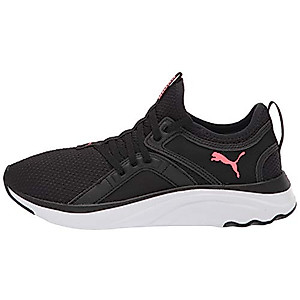 PUMA womens 19435501 Running Shoe, Puma Black-ignite Pink-puma White, 8.5 US