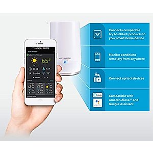 AcuRite Smart Weather Station with Remote Monitoring Compatible with Amazon Alexa (01012M), Internet Connected