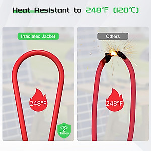 Bateria Power Solar to XT60 Charge Extension Cable, 12AWG 15Ft Solar Connector to XT60 Adapter Cable for Solar Panel to Portable Power Station Solar Generator LiFePO4 Battery RV