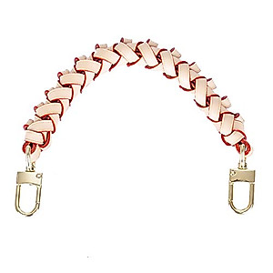 Genuine Vachetta Leather Braided Handle Compatible for Beaubourg Hobo Top Handle Neonoe Strap (Yellow Extended Version)