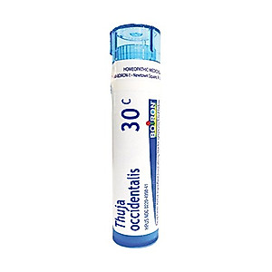 Boiron Thuja Occidentalis 30C 80 Pellets Wart Removal Medicine. Homeopathic Quick-dissolving Pellets for Painless Wart Removal with Natural Active Ingredient