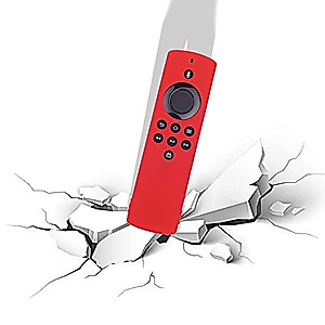CUCUDAI Silicone Case Forr Amazon Fire TV Stick Lite Remote Control Shockproof Anti-Slip Replacement Protective Cover Case-Pink