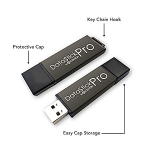 Centon Electronics S1-U2P31-32G USB 2.0 Datastick Pro (Charcoal Metallic), 32GB