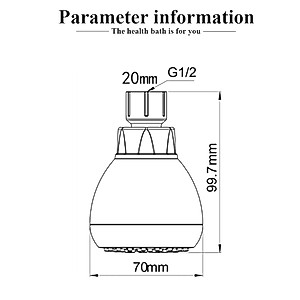 High Pressure Fixed Shower Head 3 Inch Saving Water Chrome Anti-leak Shower Head For Powerful Water Rain Easy Installation for Relaxing and Comfortable Shower Experience